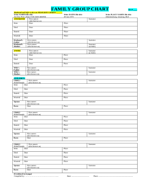How to Fill Out a Family Tree Chart Template - genza org Doc Template ...