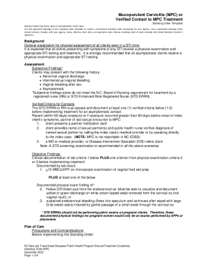 Fillable Online Sample Standing Delegation Orders for STD Clinicians ...