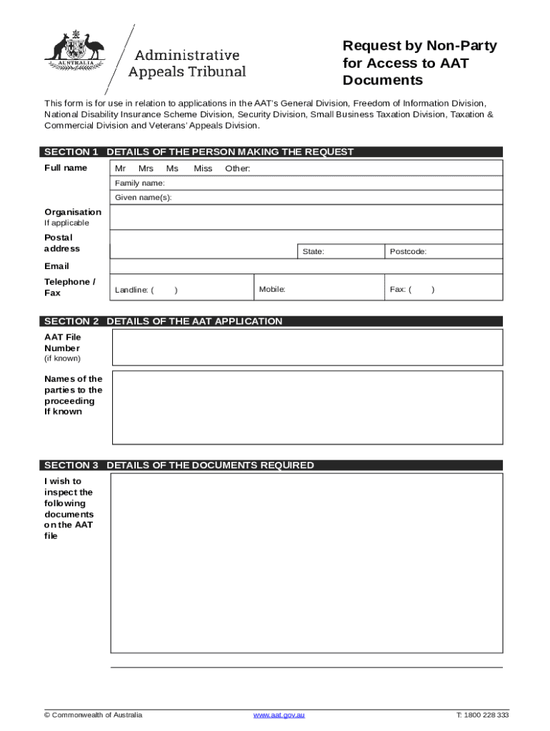 Application for review of decision (individual) Doc Template | pdfFiller
