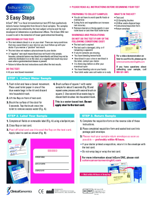 Fillable Online One Day Fecal Immunochemical Test Instructions for Use ...