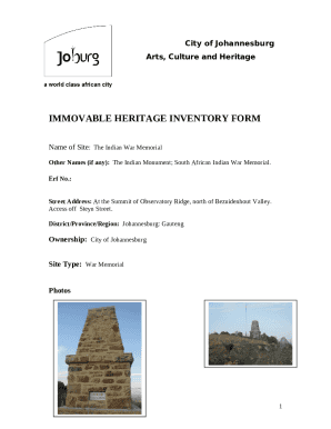 NATIONAL INVENTORY Doc Template | pdfFiller