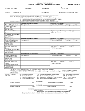 Nicholls State University Transcript Request - Parchment Doc Template ...