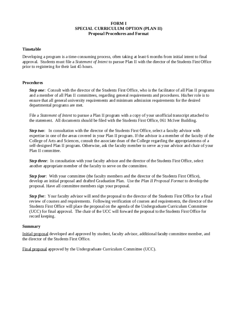 I - UNCG Curriculum Guide - curriculumguide uncg Doc Template | pdfFiller