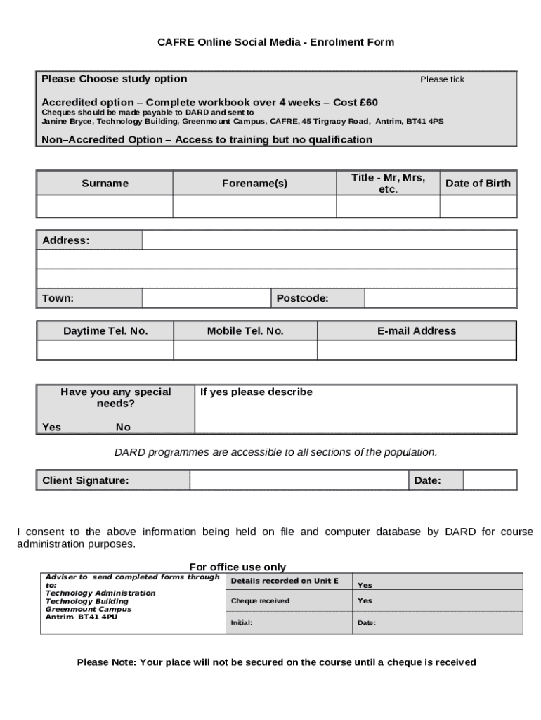 Student Guide to Completing the Online Pre-Enrolment Doc Template ...