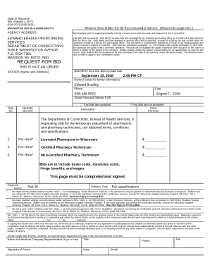 RFB Terms are terms of the contract. Doc Template | pdfFiller