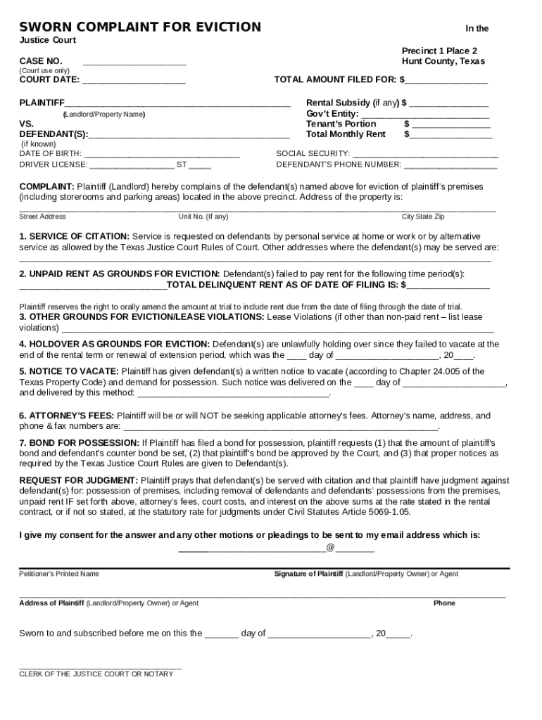 JUSTICE COURT CIVIL CASE INATION SHEET Doc Template | pdfFiller