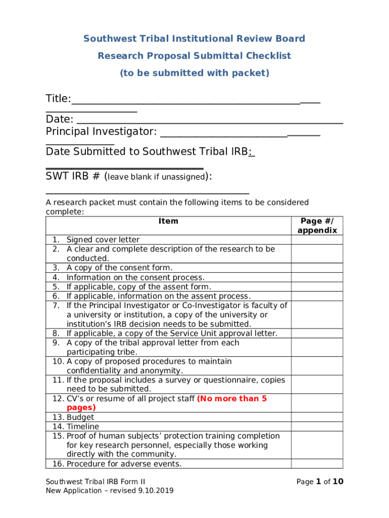 Institutional Review Boards - Research - Indian Health Service Doc Template | pdfFiller