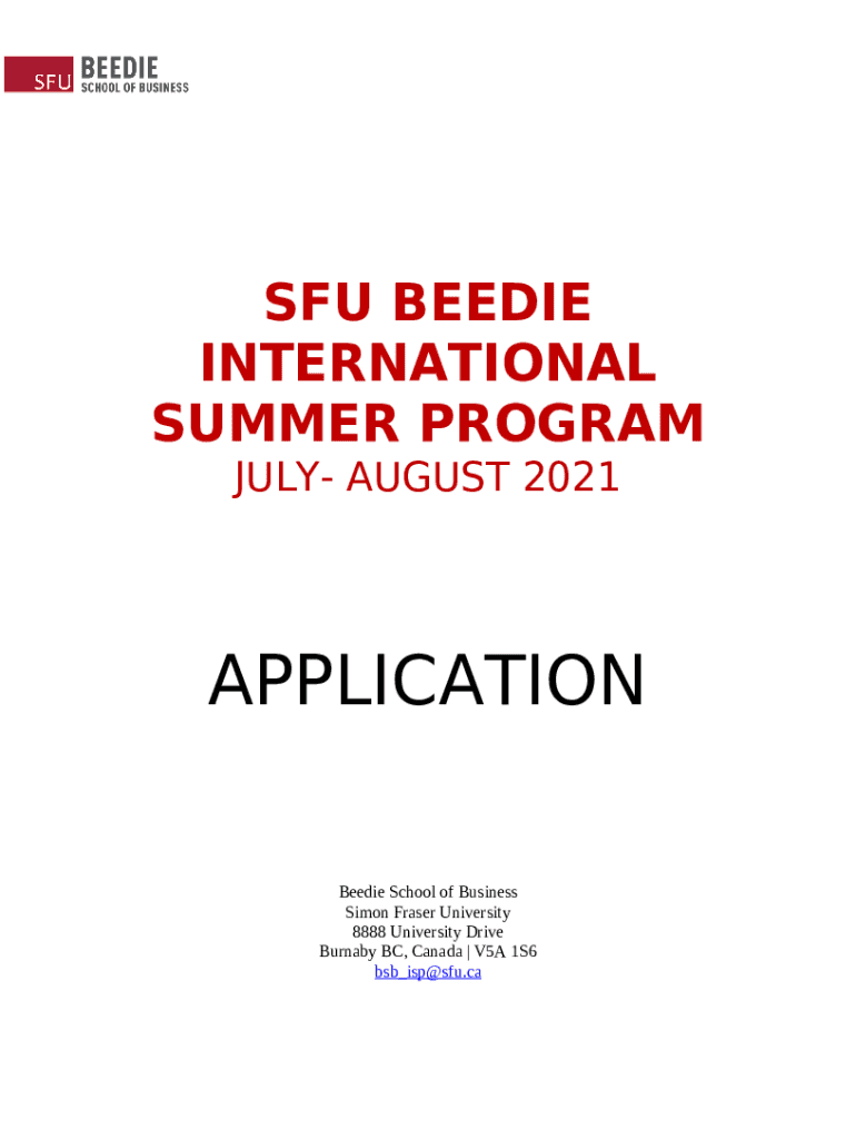 Application Process - SFU Beedie School of Business Doc Template ...
