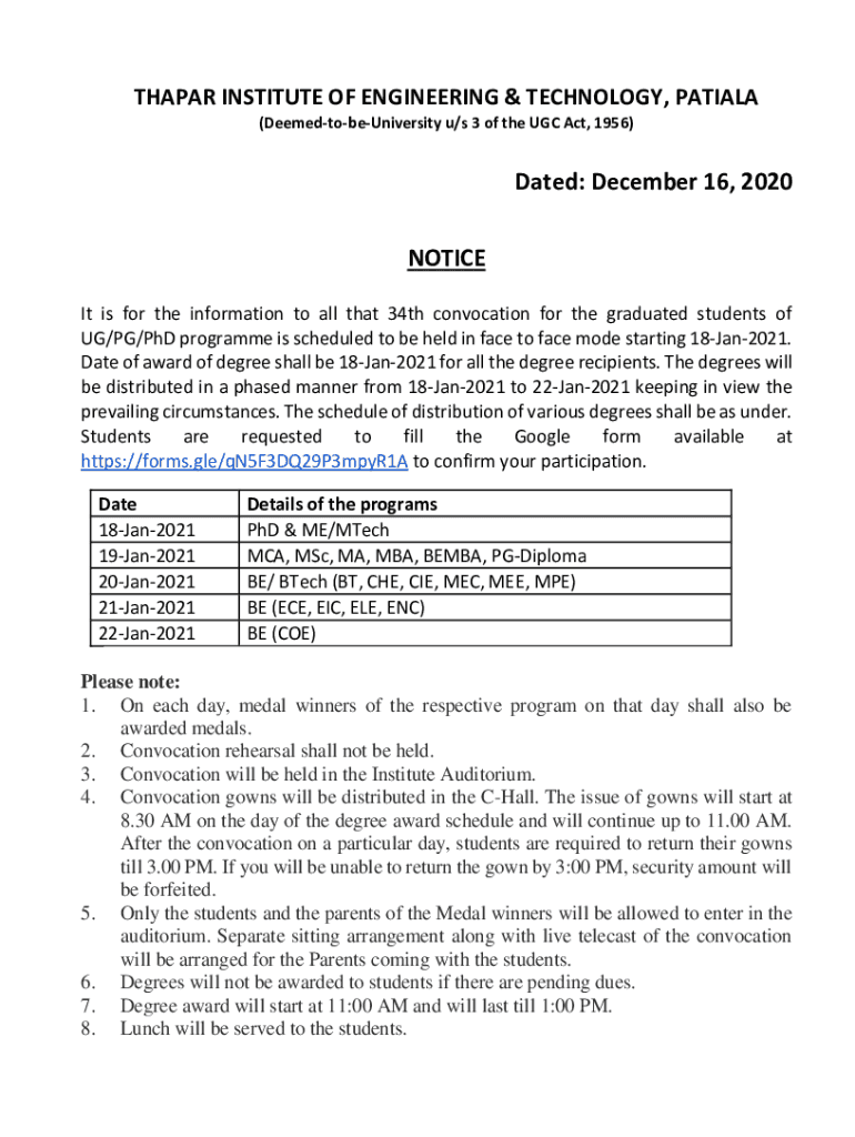 Fillable Online (Deemed-to-be-University u/s 3 of the UGC Act, 1956 ...
