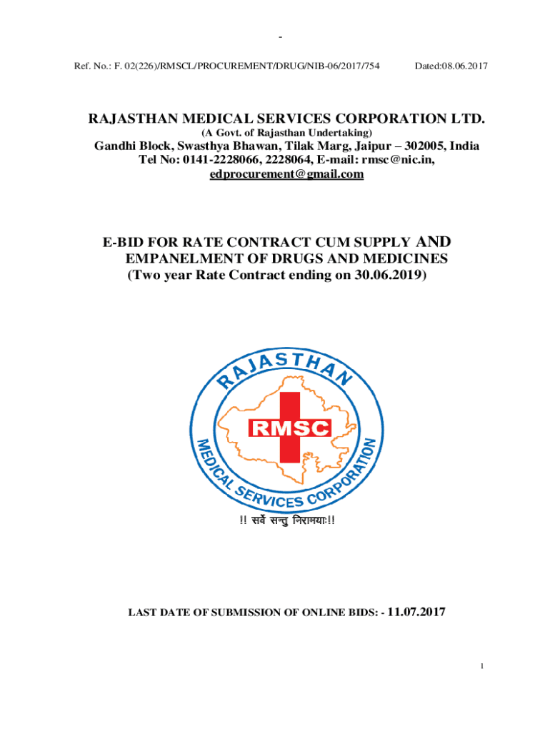Fillable Online LAST DATE OF SUBMISSION OF ONLINE BIDS: - 11 Fax Email Print - pdfFiller