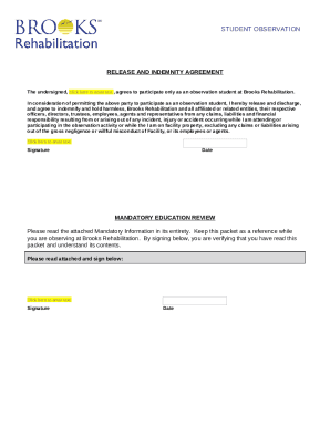STUDENT OBSERVATION Doc Template | pdfFiller
