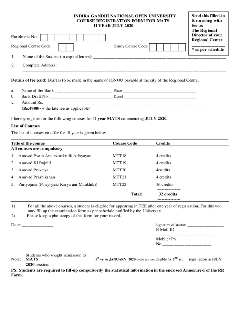 Fillable Online ignou UNIVERSITY - APPLICATION FORM Fax Email Print ... Fillable Online ignou UNIVERSITY - APPLICATION FORM Fax Email Print ...