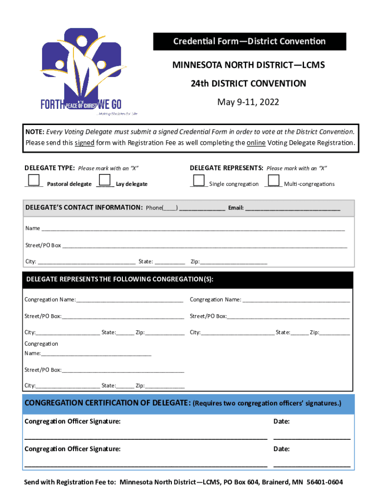 Fillable Online Registration Forms - LCMS National Convention Fax Email Print - pdfFiller