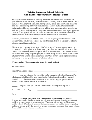 Fillable Online Publicity Release Form.doc Fax Email Print - pdfFiller