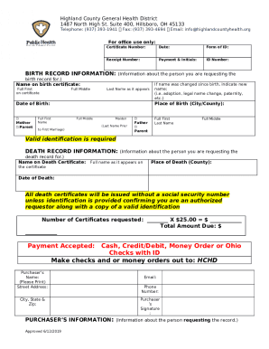 Birth-Death-Certificate-Application-09052019.docx Doc Template | pdfFiller