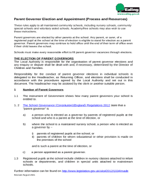 The constitution of governing bodies of maintained schools Doc Template ...