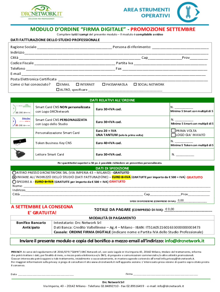 Compilabile Online ISTRUZIONI per la compilazione dei Moduli per firme digitali ... Fax Email ...