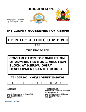 APPENDIX D - PROJECT BRIEF / TERMS OF REFERENCE Doc Template | pdfFiller