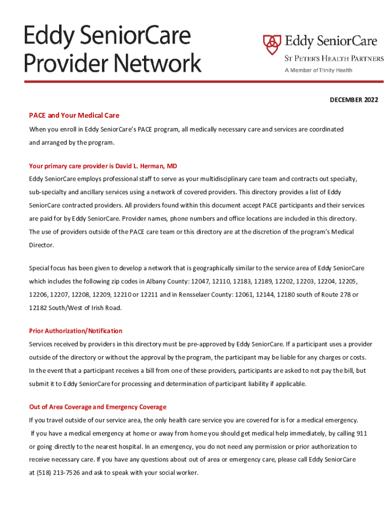 Fillable Online Program of All-Inclusive Care for the Elderly (PACE ...