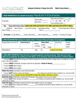 Employee Enrollment s - Templates - Jot Doc Template | pdfFiller