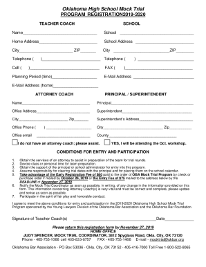 Fillable Online From the Classroom to the Courtroom: Mock Trial ...