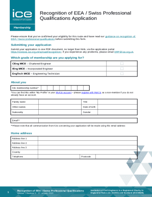 Application for: - Institution of Civil Engineers (ICE) Doc Template ...
