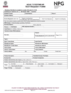 Children's Chemical Request Doc Template | pdfFiller