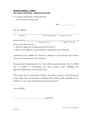 Fillable Online Application for Replacement Award Certificate Fax Email ...