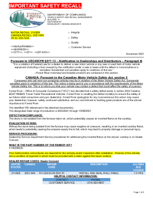 Fillable Online Resources Related to Investigations and Recalls - NHTSA ...