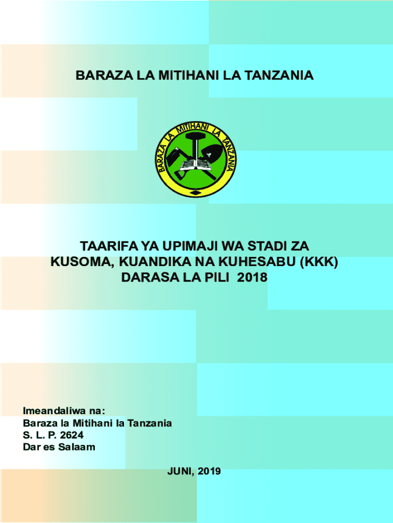 Baraza La Mitihani Tanzania - Fill Online, Printable, Fillable, Blank | pdfFiller