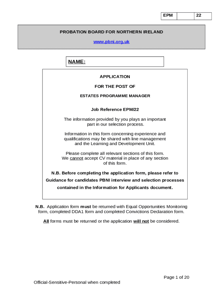 An inspection of the Probation Board for Northern Ireland Doc Template ...