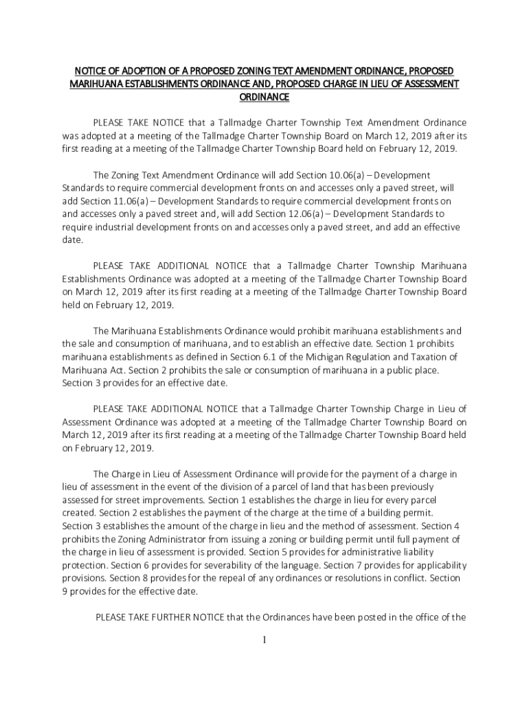 Fillable Online Purpose and intent. An ordinance to amend Chapter 5.04 ...