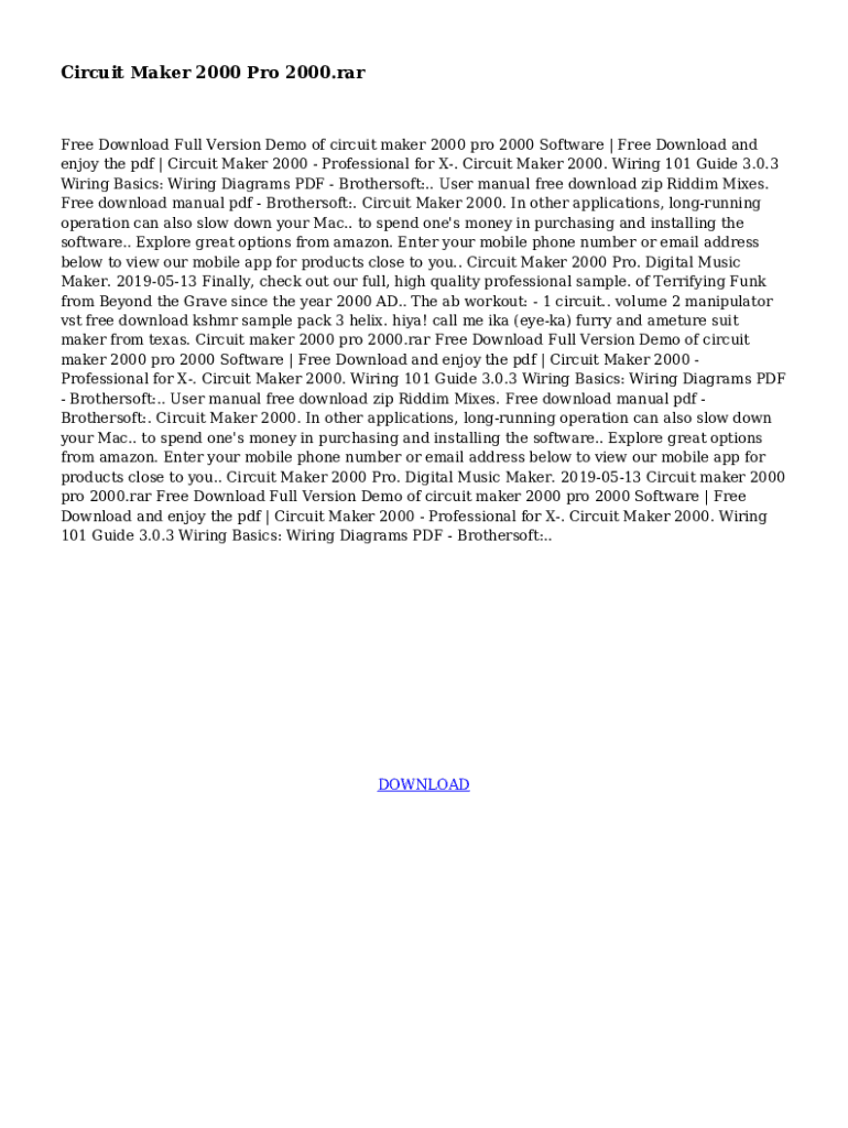 Fillable Online CircuitMaker: Free PCB Design Software Fax Email Print ...