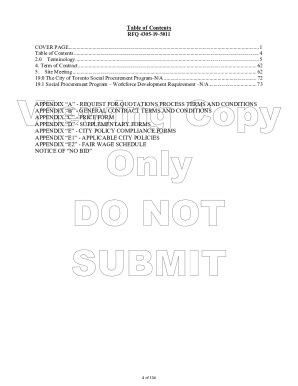 Fillable Online Table of Contents APPENDIX A - GENERAL CONTRACT TER Fax ...