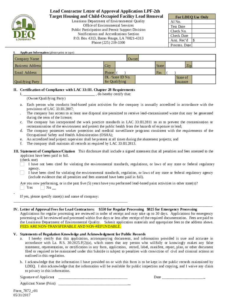 Lead Applications and s - Waste Management Doc Template | pdfFiller