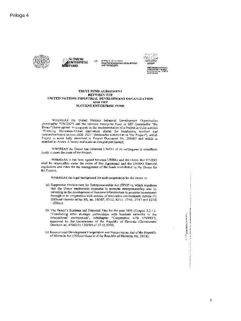 UNITED NATIONS INDUSTRIAL DEVELOPMENT ORGANIZATION Doc Template | pdfFiller