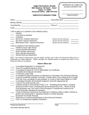 Fillable Online Hamilton Virtual Instruction Program - 5683 U.S. 129 ...