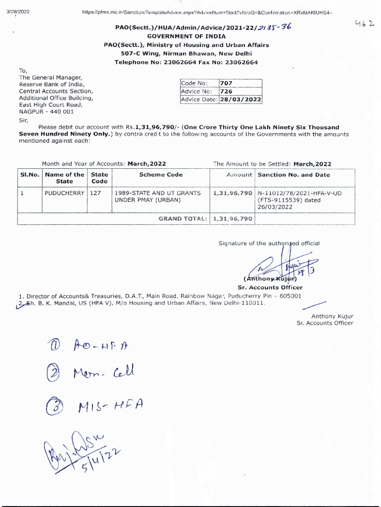 Fillable Online Payment by Account Number - PFMS Fax Email Print ...