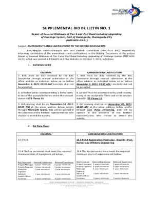 Fillable Online Civil Works - Bid Bulletin (Archive) - DPWH Fax Email ...