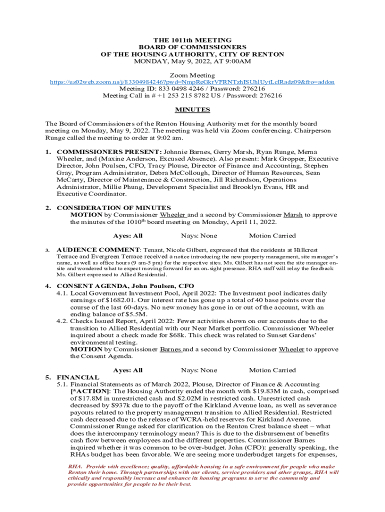 Fillable Online Mayor's Update - Sunset Oaks - City of Renton Fax Email ...