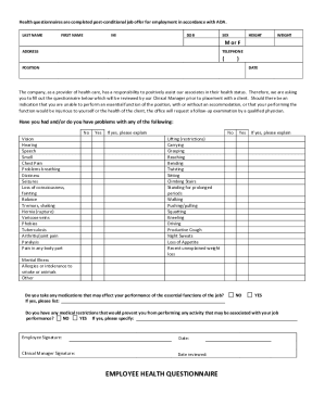 Fillable Online Why Employers Should Consider Using Post-Offer Medical ...