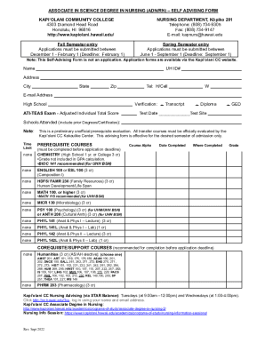 Fillable Online Admissions-Application-Checklist-for-ADN-Fall ... Fax ...