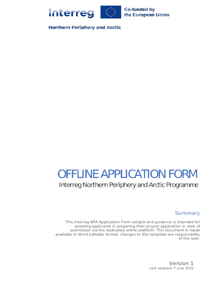 PART AProject overview - Interreg Europe Doc Template | pdfFiller