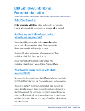 Fillable Online Bravo pH Test: What It Is, How It's Done & Risks Fax ...