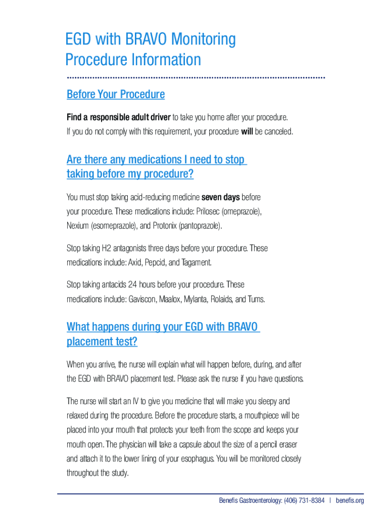 Fillable Online Bravo pH Test: What It Is, How It's Done & Risks Fax ...