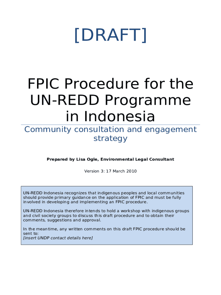 Free, Prior and Ined Consent for REDD+ in the Asia ... Doc Template ...