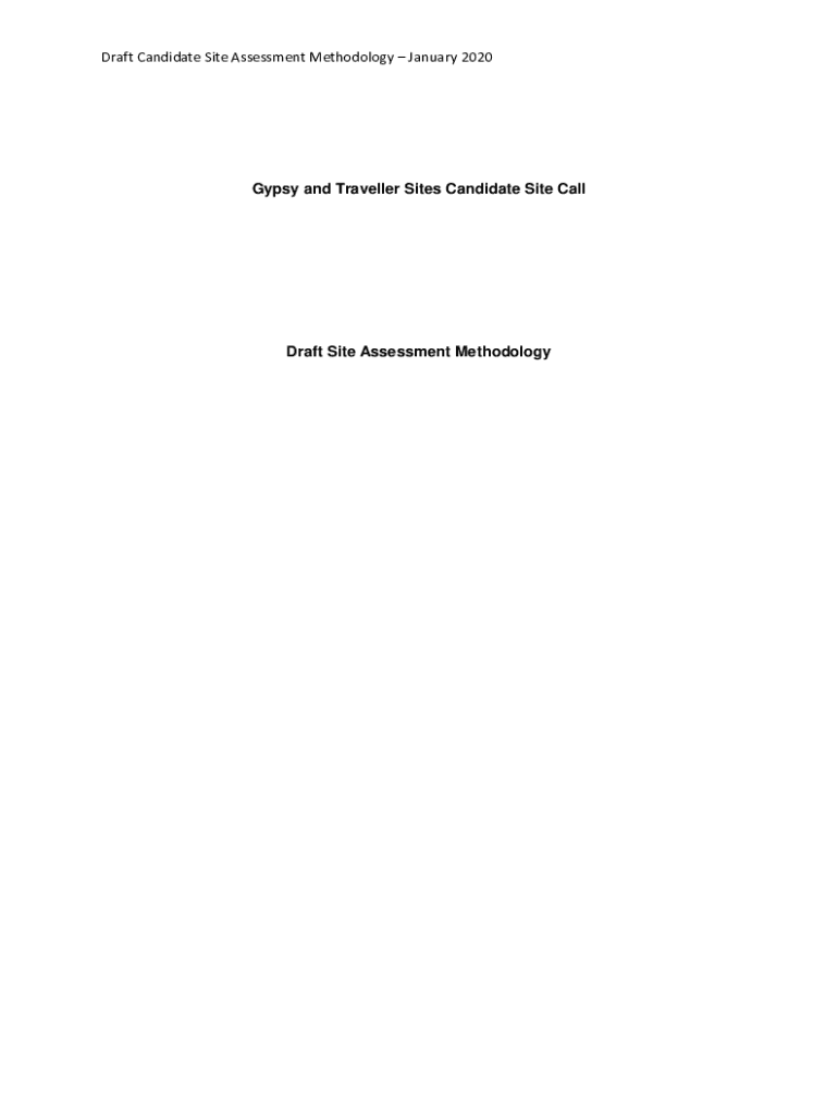 Fillable Online Site Selection Methodology 1 Introduction - EFDC Local Plan Fax Email Print ...