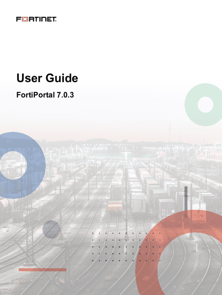 Fillable Online FortiPortal web interface - Fortinet Document Library ...