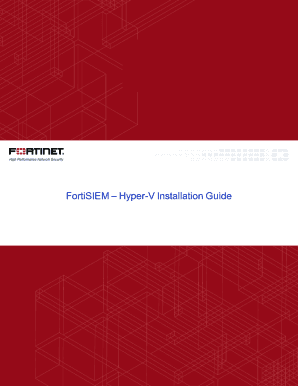 Fillable Online FortiSIEM - Hyper-V Installation Guide. FortiSIEM ...