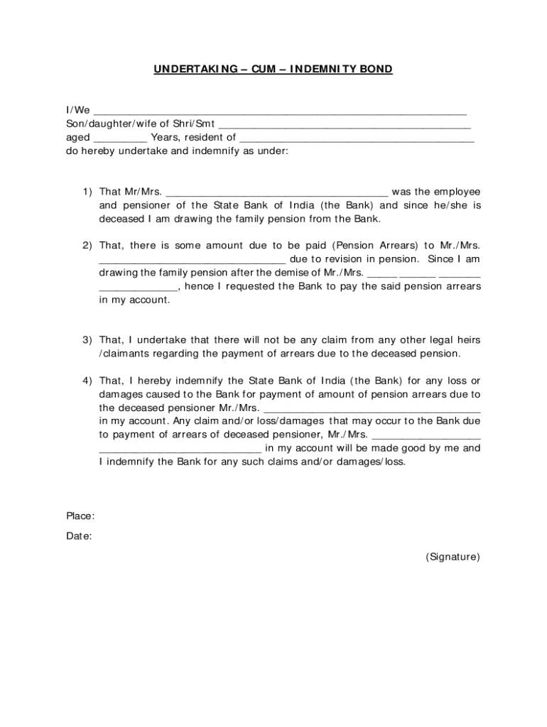 Fillable Online INDEX AFFIDAVIT CUM INDEMNITY BOND WITH SURETY ... Fax ...